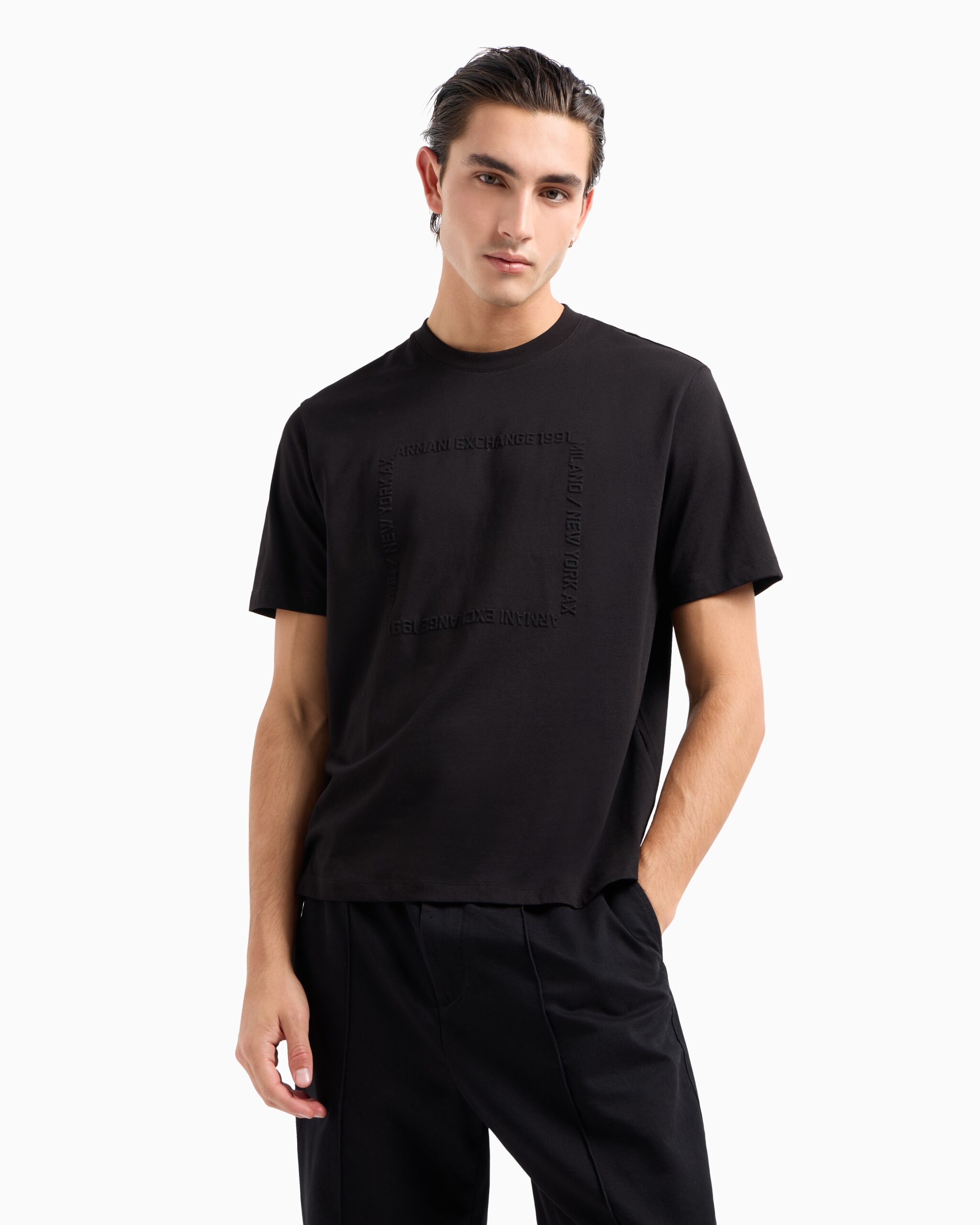 Polo Armani Exchange 6DZTLN ZJ9JZ Black